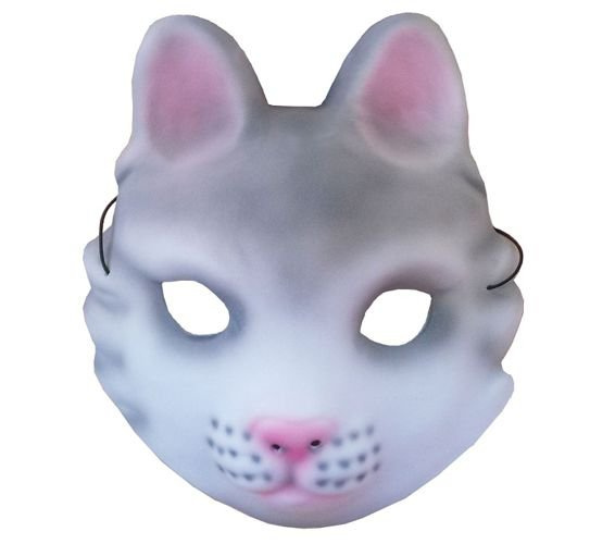 Maska z pianki Kotka biała | IMPREZY I URODZINY \ Specjalne okazje ...