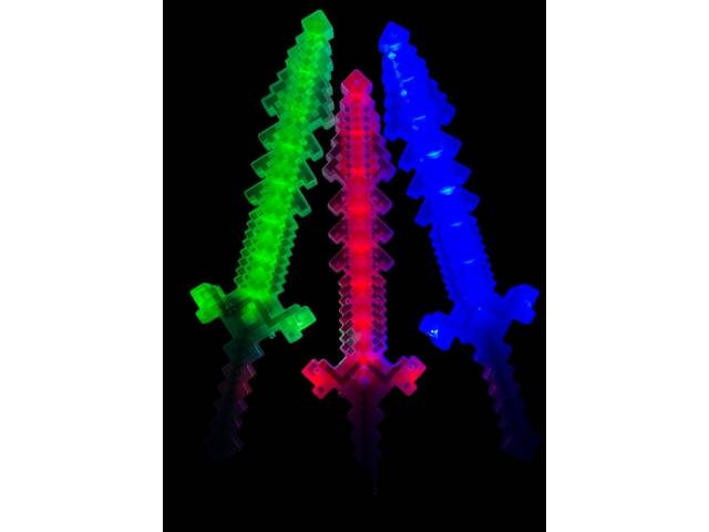 Miecz MINECRAFT Efekty świetlne i dźwiękowe 49 cm MIX | IMPREZY I ...