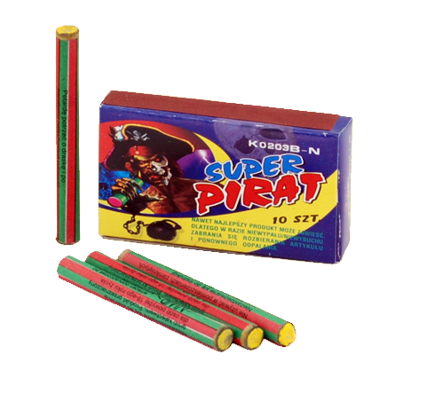 Petarda Super Pirat zestaw 10 sztuk K0203B-N | Okazje \ Piraci Okazje ...